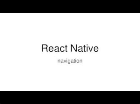 React Native Tutorial Disable Back Button In Navigation Youtube