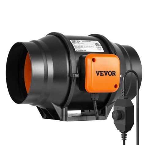 Vevor 6 Inch Inline Duct Fan Hvac Exhaust Blower Kit Ec Variable Speed