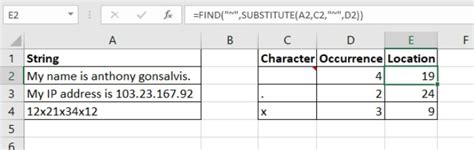 Discovering Multiple Occurrences Of Text In Excel