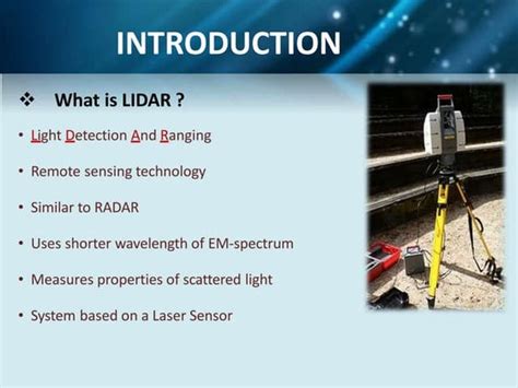Lidar Final Ppt Pptx Geography Science