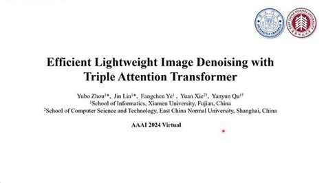 Efficient Lightweight Image Denoising With Triple Attention Transformer