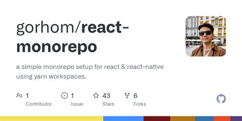 github gorhom react monorepo a simple monorepo setup for react and react native using yarn