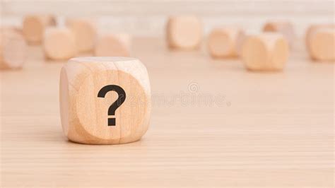 A Mysterious Wooden Rectangle With A Question Mark Engraved On It Stock Image Image Of Sign