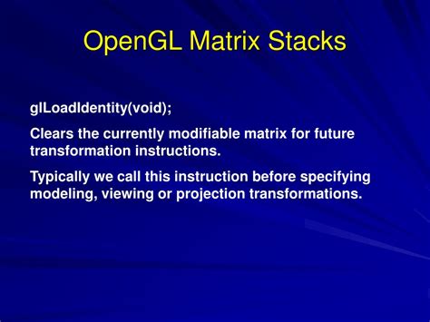 Ppt Transformation Of Objects 2d Transformations 3d Transformations Matrix Representation