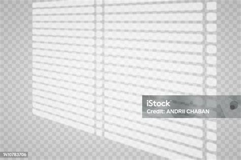 그림자 효과를 오버레이합니다 투명한 오버레이 창과 블라인드 그림자 투명한 배경에 그림자와 자연 채광의 사실적인 조명 효과 벡터 일러스트 레이 션 0명에 대한 스톡 벡터 아트
