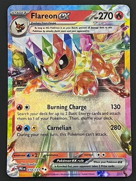 014131 Flareon Ex Pokémon Prismatic Evolutions Double Rare Jarvvos
