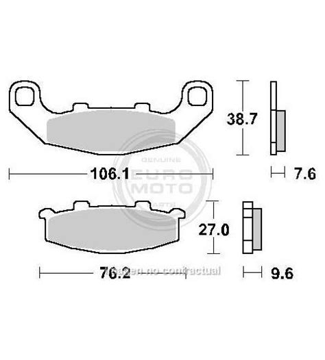 Juego Pastillas Freno Kawasaki Ninja 250 8807 Sbs R P615hf