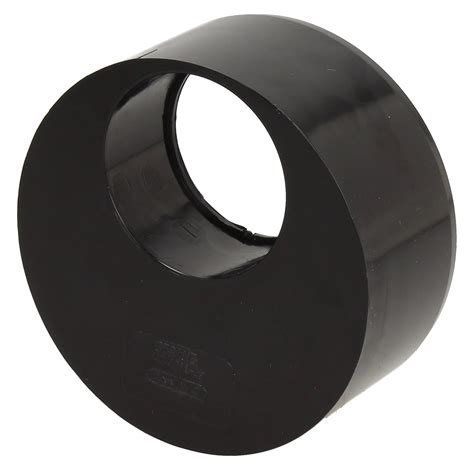 110mm X 50mm Solvent Weld Black Soil Socket Reducer Zyber