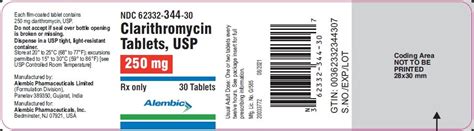 Clarithromycin Package Insert Prescribing Information