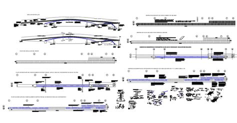 Vehicular Bridge Elevation Section Construction And Structure Cad Drawing Details Dwg File