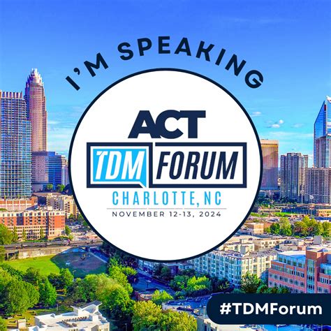 Tdm Forum 2024 Association For Commuter Transportation