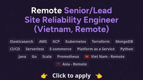Remoteyeah On Linkedin Remote Seniorlead Site Reliability Engineer