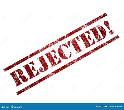 Rejected Stock Illustration Illustration Of White Reject 29811128