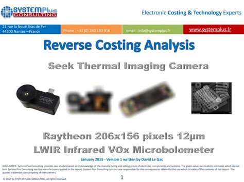 Seek Thermal Infrared Camera And Raytheon Ir Microbolometer Teardown