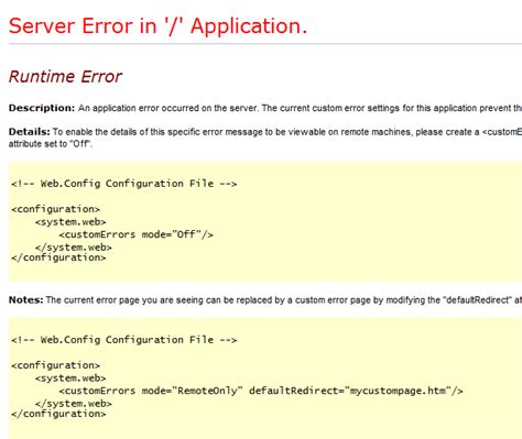 Displaying Custom Errors In Sharepoint 2010 Through Nfig Modification Sharepoint And
