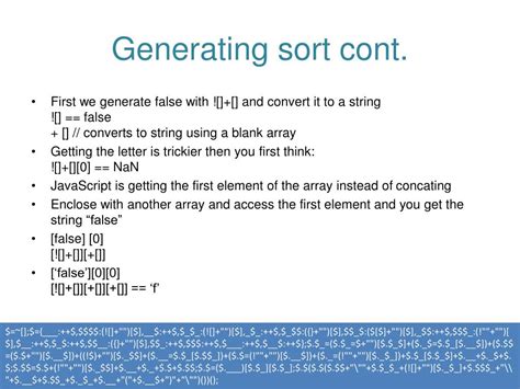 Ppt Non Alphanumeric Code Powerpoint Presentation Free Download Id6273721