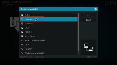 How To Install Chains Kodi Addon Compatible With Kodi Matrix