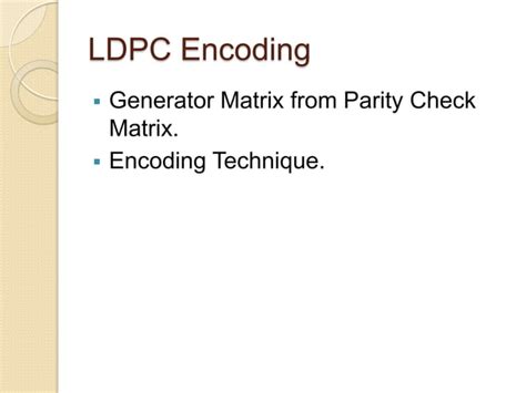 Low Power Ldpc Decoder Implementation Using Layer Decoding Ppt