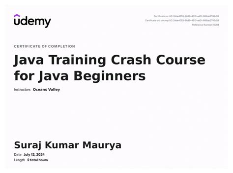 Suraj Maurya On Linkedin Java Udemy Learning Javaprogram Itschoolsuraj Course