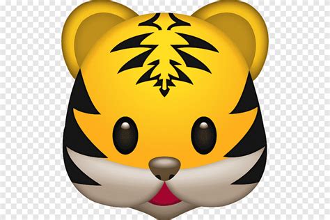 Tiger Emojipedia Iphone Sticker Lion Face Face Animals Png Pngegg