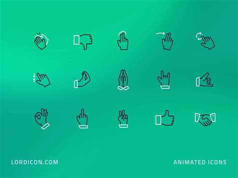 Gestures Icon Group By Tom Wilusz On Dribbble