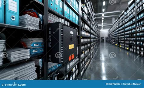 Digital Filing System Management Office Space Technology Display Modern