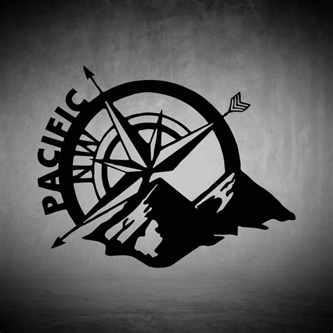 Pnw Mountain Compass Metal Ready Customs