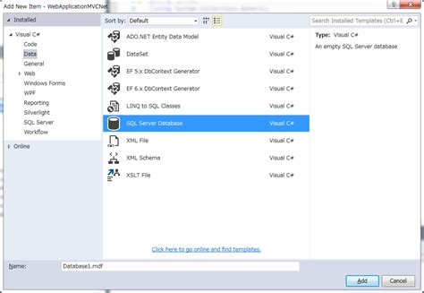 C Create SQL Server MDF Database File To ASP NET Stack Overflow