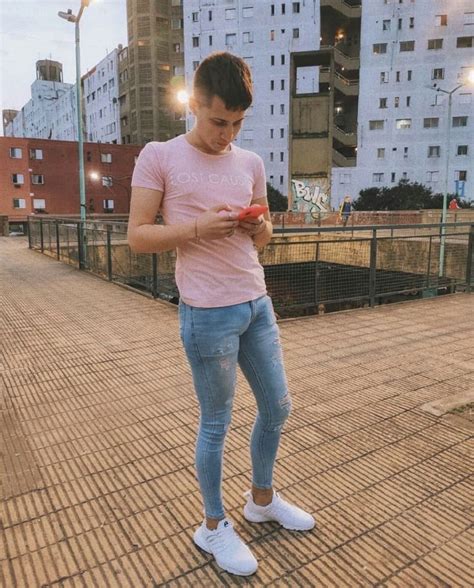 Men Street Look Superenge Jeans Spray On Jeans Jeans Guys