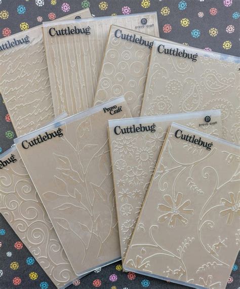 Cuttlebug Embossingdebossing Folders Dimensional Texture Impressions