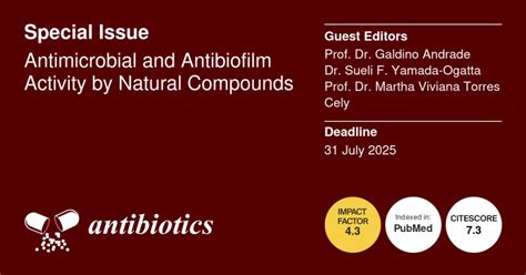 📚special Issue Antimicrobial And Antibiofilm Activity By Natural… Antibiotics Mdpi