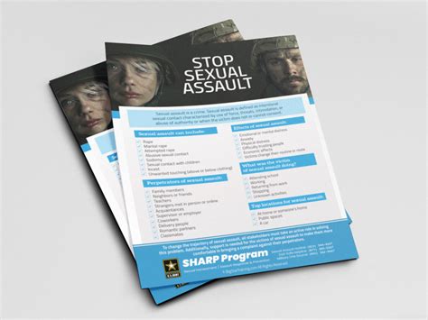 Stop Sexual Assault Military Flyer Big Star Training