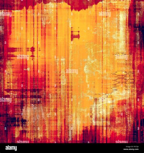 Retro Texture With Different Color Patterns Red Orange Yellow