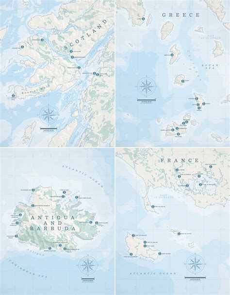 Nautical Maps For Gestaltens Book Sailing The Seas Vol 2 Greg