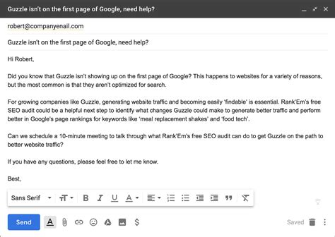 Research Cold Email Template