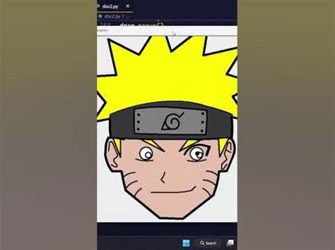 Python Turtle 🐢 Draw Naruto With Python Turtle Python Coding