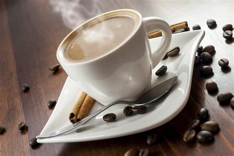 Белая чашка кофейные зерна Кофе и чай Фото галерея Галерейка