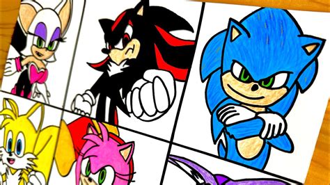 ¡como Dibujar Sonic The Hedgehog 3 Youtube