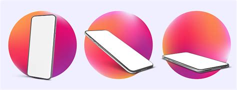 현실적인 스마트 폰 모형 프레젠테이션 템플릿에 대한 장치 Ui Ux 모형입니다 빈 디스플레이 격리 된 템플릿이있는 휴대 전화 프레임 전화 다른 각도보기 3d 아이소메트릭