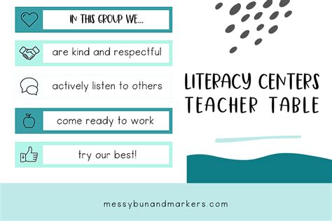 Rules For Small Groups 3 Must Haves For First Graders Messy Bun And Markers