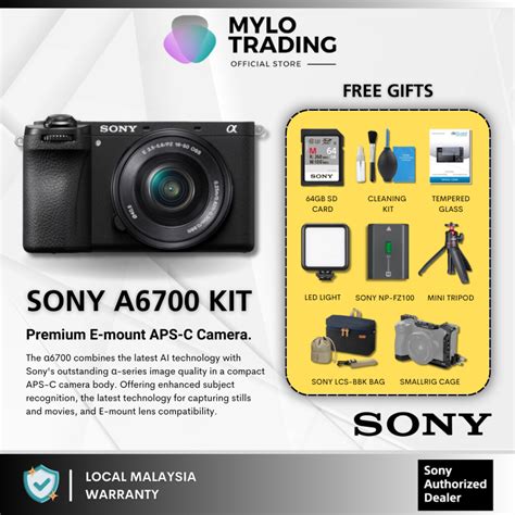 Ready Stock Sony A6700 Mirrorless Camera Body And 16 50mm And 18 135mm