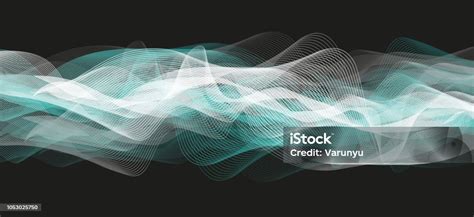 추상 라이트 블루와 화이트 음파 배경 지진 파 다이어그램 개념 설계 교육 및 과학 벡터 일러스트입니다 라디오에 대한 스톡 벡터 아트 및 기타 이미지 Istock