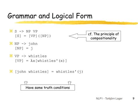 Ppt Compositional Logical Semantics Powerpoint Presentation Free
