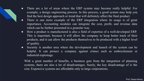 Overview Of Different Types Of Erp Systems Architecture And Modules PDF