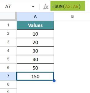 AUTOSUM In Google Sheets Shortcut Examples How To Use