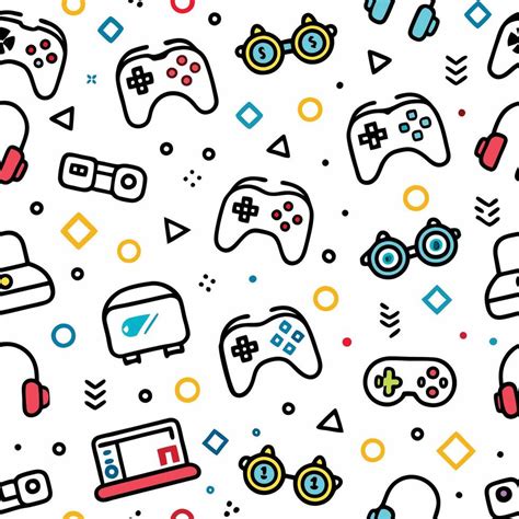 Gaming Pattern Shirt Vector Art Icons And Graphics For Free Download