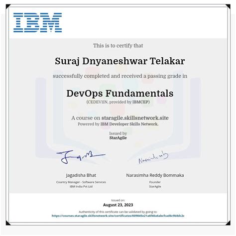 Suraj Telakar On Linkedin Successfully Completed Devops Fundamental Certification