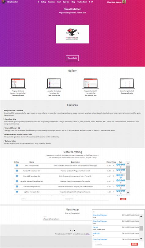 Ninjacodegen — Spas And Code Generation Angular Net C Crud