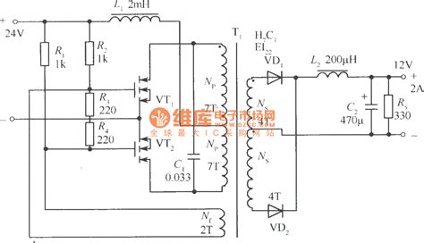 Mosfet Resonance Type Dc Dc Converter Circuit A D D A Converter Circuit Circuit Diagram