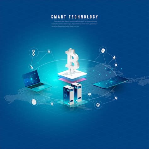 Premium Vector Concept Of Big Data Processing Energy Station Of Future Data Center